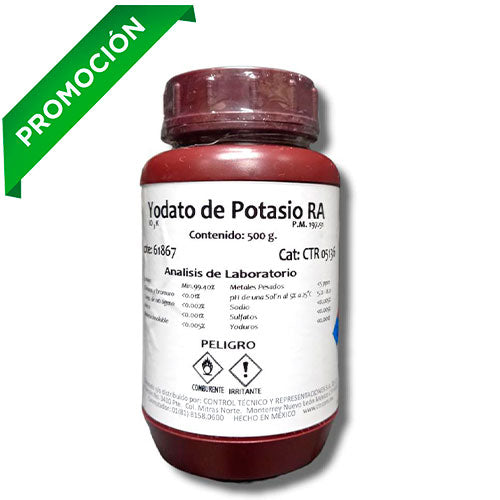 24556. YODATO DE POTASIO RA 500GR CTR – CTR Scientific
