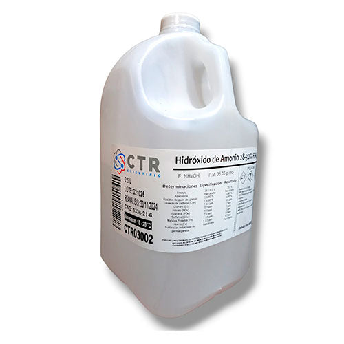 28728. HIDROXIDO DE AMONIO (AMONIACO) 28-30% RA ACS PLASTICO 2.5LT CTR ...