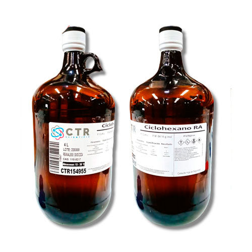 22966. CICLOHEXANO RA VIDRIO AMBAR 4LT CTR – CTR Scientific