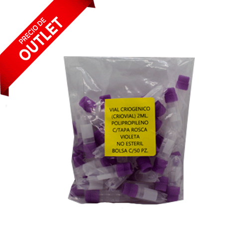 27646. VIAL CRIOGENICO (CRIOVIAL) 2ML POLIPROPILENO C/TAPA ROSCA EXTER ...