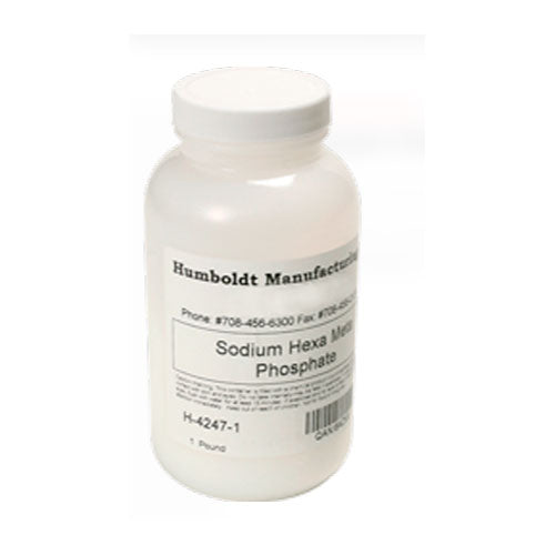 30917. HEXAMETAFOSFATO DE SODIO 1LB ASTM D1140, D3282, D422 HUMBOLDT ...