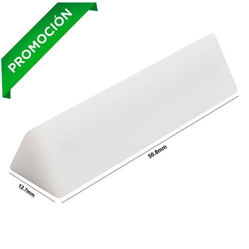 5176. BARRA MAGNETICA TRIANGULAR DE TEFLON 12.7 X 50.8MM BLANCA - BEL ...