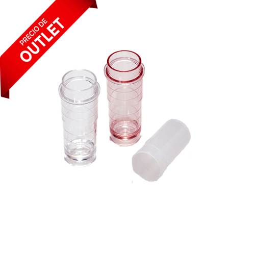 24975. COPILLA P/MUESTRA 0.5ML, POLIESTIRENO NATURAL FONDO CONICO, BAS ...