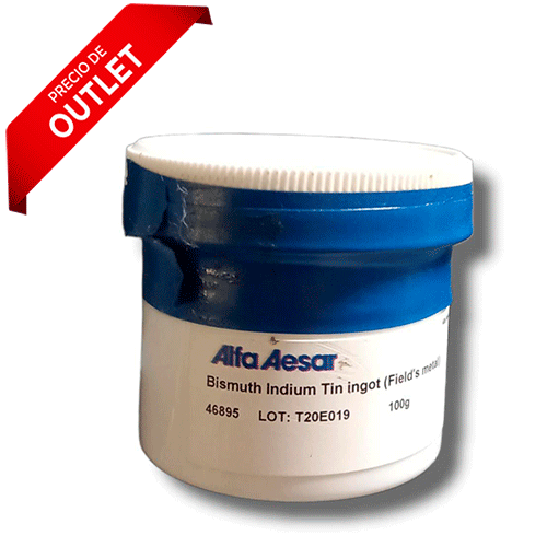23397. BISMUTO, INDIO Y ESTAÑO EN LINGOTE 100GR ALFA AESAR – CTR Scientific