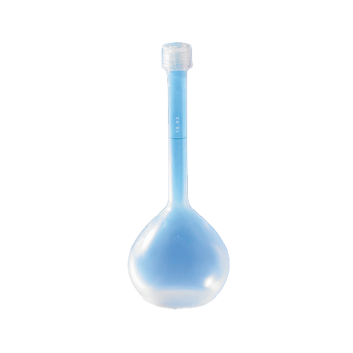 25269. MATRAZ VOLUMETRICO DE PLASTICO 100ML CLASE A C/TAPA DE ROSCA GL ...