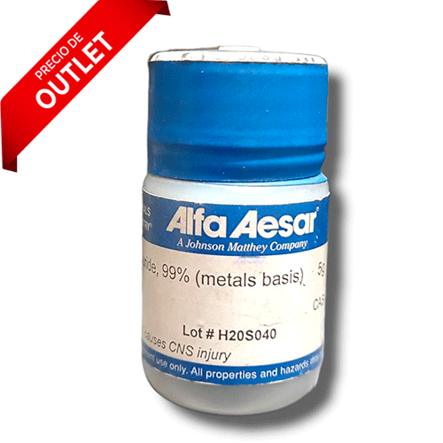 23400. TELURURO DE MERCURIO II 99% (BASE METALICA) 5GR ALFA AESAR – CTR Scientific
