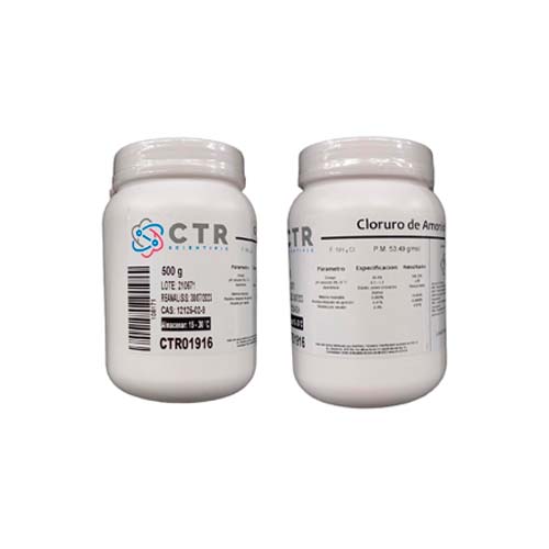 21836. CLORURO DE AMONIO RA PLASTICO 500GR - CTR – CTR Scientific