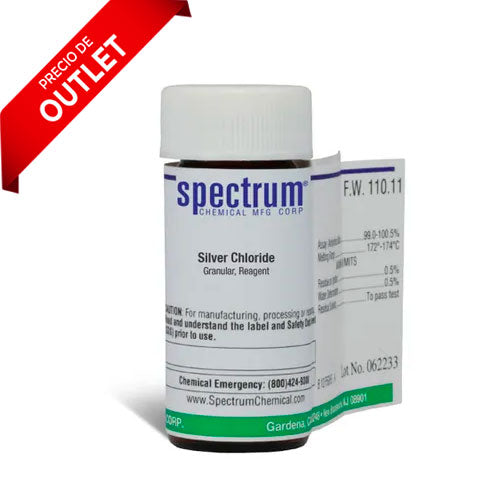 25122. CLORURO DE PLATA GRANULAR REACTIVO 25GR SPECTRUM CHEMICAL – CTR ...